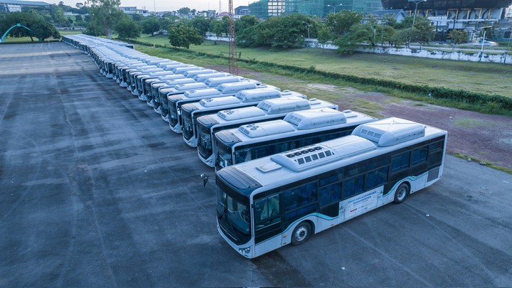 Gov Mbah inaugurates 100 CNG buses, says transport system will create ...