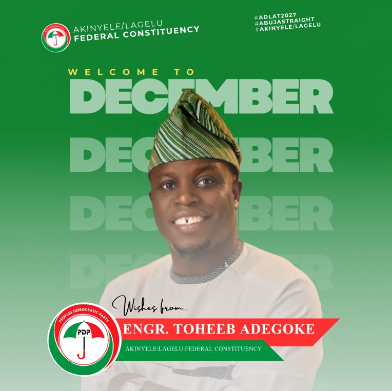 Engr. Toheeb Adegoke Welcomes Akinyele/Lagelu Into a Pivotal December ...